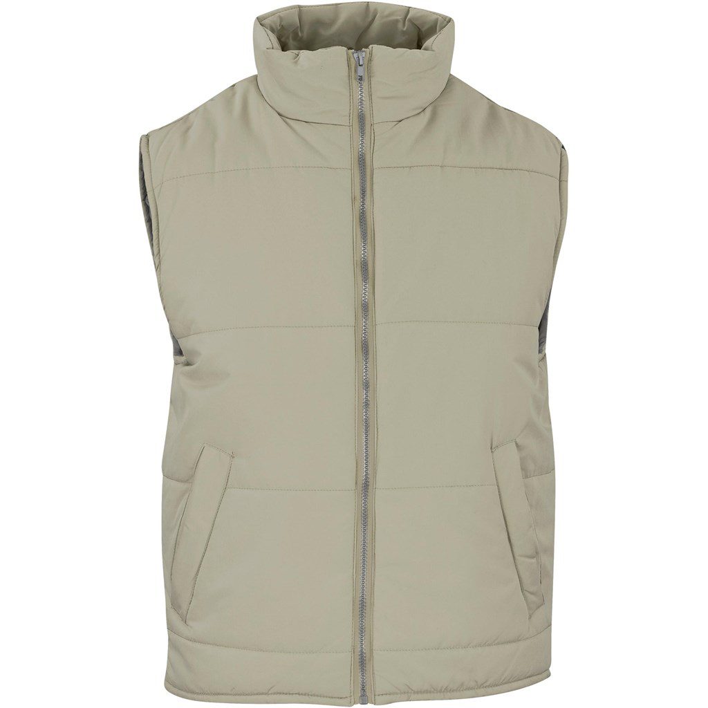 Mens Rego Bodywarmer - Khaki | FREE Design