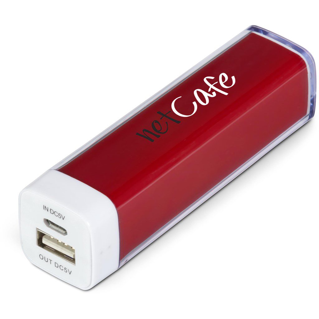 Omega Power Bank - 2,200mAh - Red | FREE Design