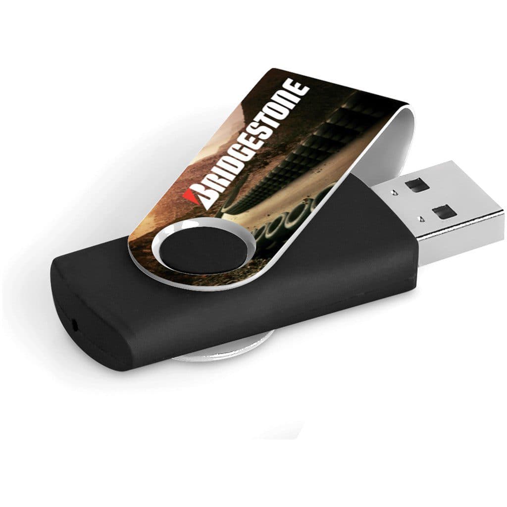 Axis Gyro Black Flash Drive - 4GB | FREE Design