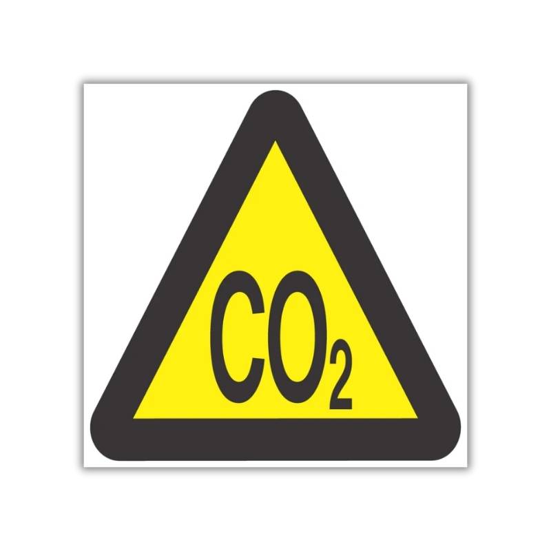 Beware Of Carbon Dioxide Safety Sign (WW15) - Hazard Warning