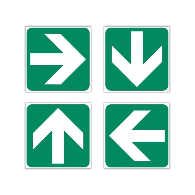 Directional Green Arrow Safety Sign (GA2) - General Signs
