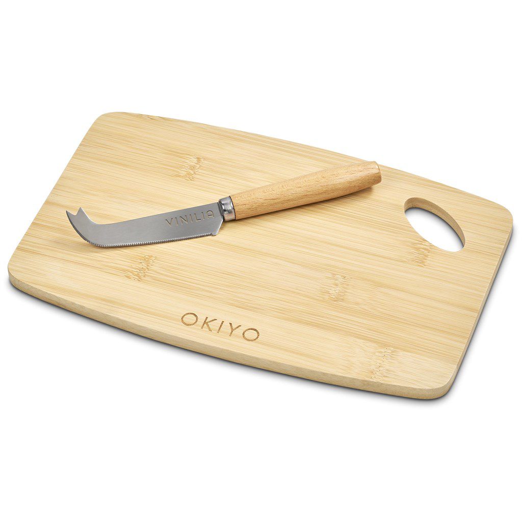 Okiyo Edamu Bamboo Cheese Board Set | FREE Design