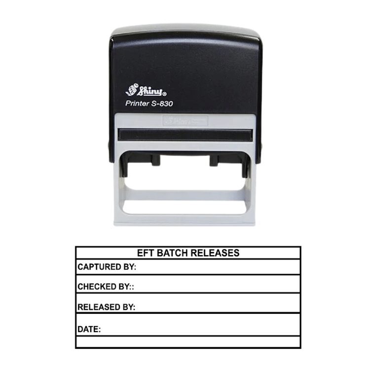 Shiny S-830 Ready Made Stamp EFT Batch Releases