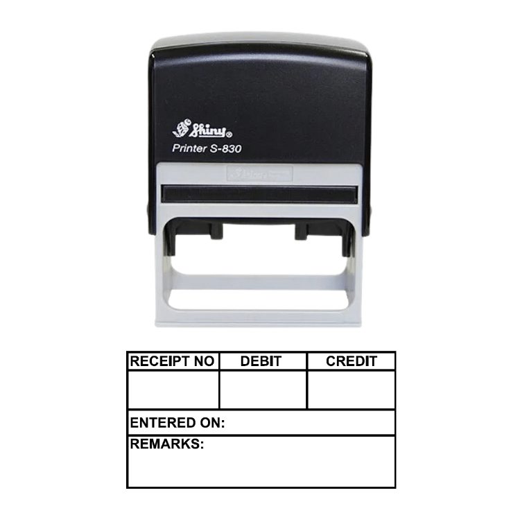 Shiny S-830 Ready Made Stamp Receipt No Block