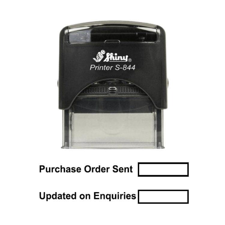Shiny S-844 Ready Made Stamp Purchase Order Sent