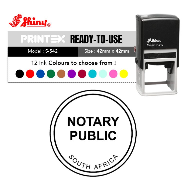 Shiny S-542 Ready Made Stamp Notary Public