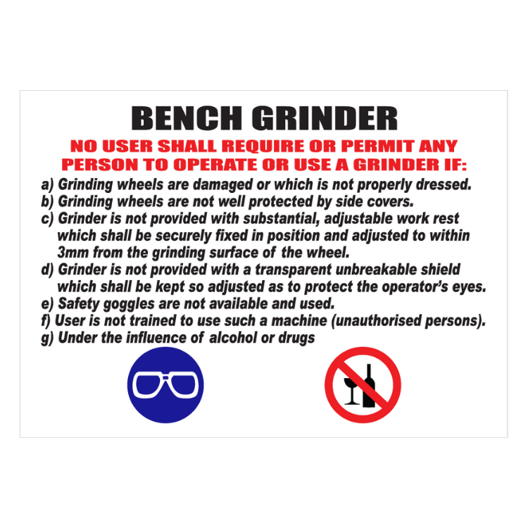 Bench Grinder Business Sign | Printex