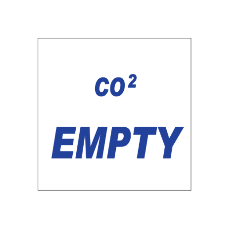CO2 Empty Sign | Gas Signs