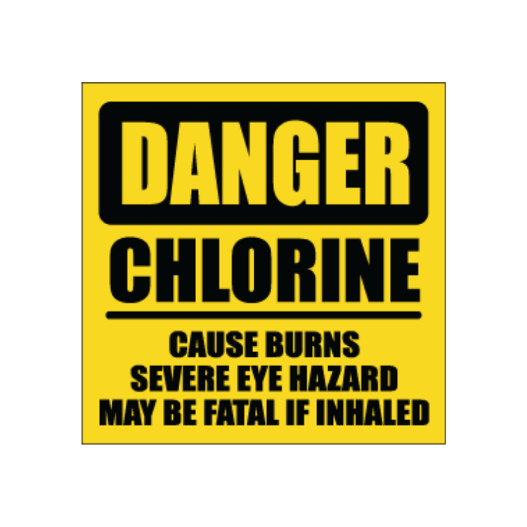Danger Chlorine Business Sign | Waste Signs