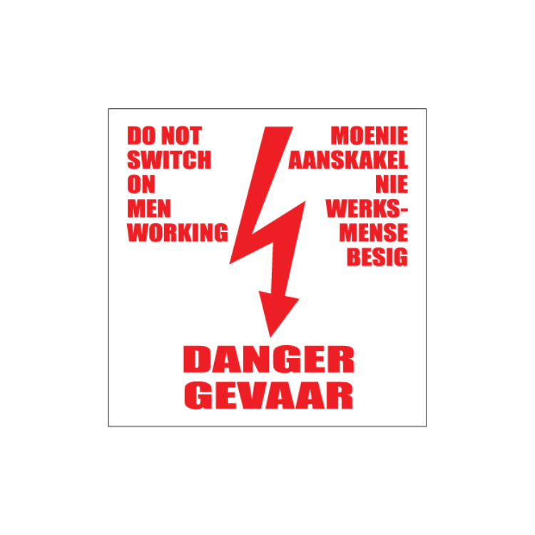 Danger Men Working Business Sign | Printex