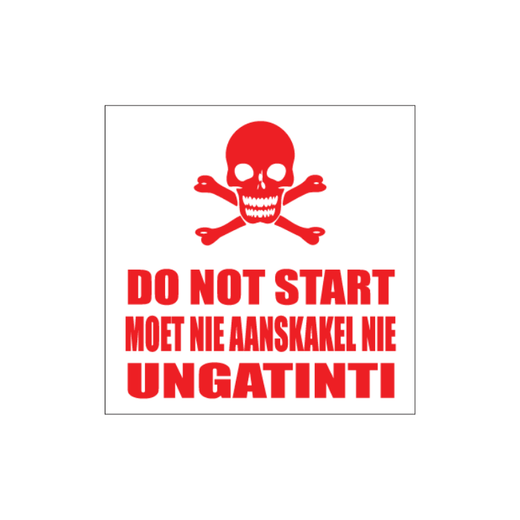 Do Not Start Business Sign | Printex