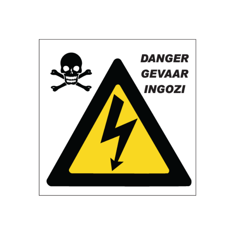 Electrical Shock Damper Business Sign | Electrical Signs