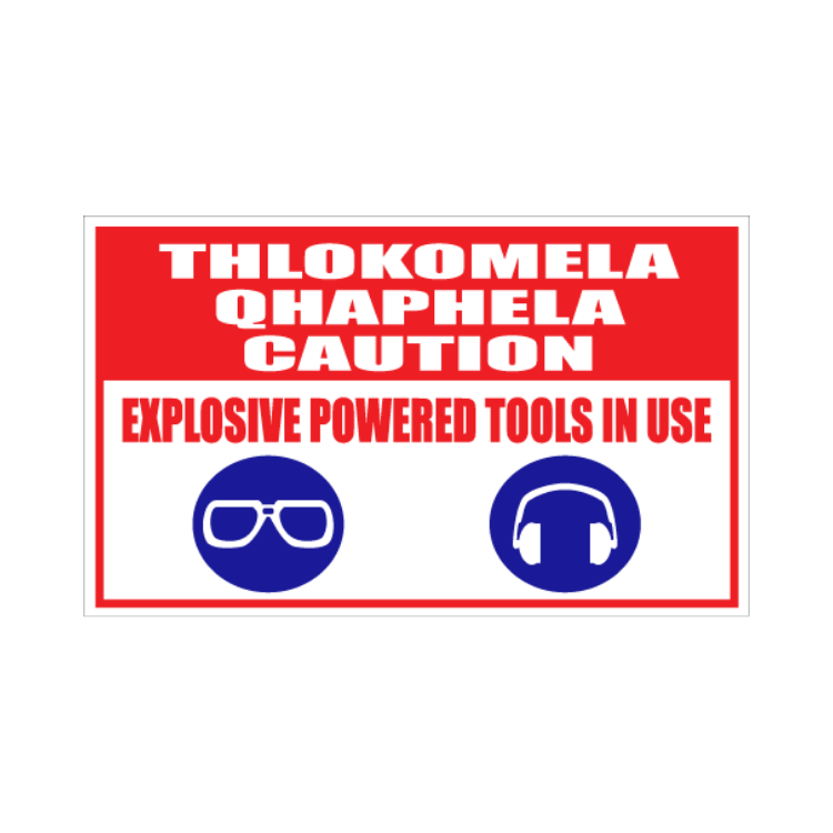Explosive Powered Tools Business Sign | Printex