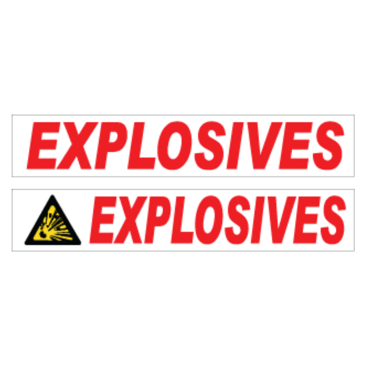 Explosives Business Sign | Printex