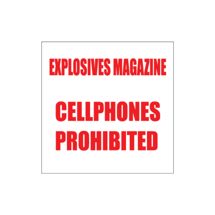 Explosives Magazine Business Sign | Printex