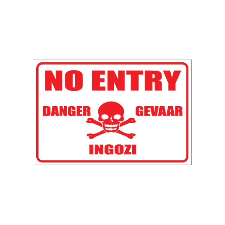 No Entry Danger Business Sign | Security & Indemnity Signs | Printex