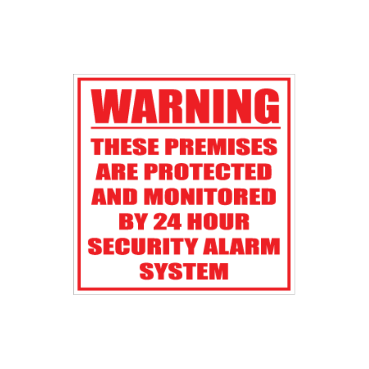 Security Alarm Business Sign | Security & Indemnity Signs | Printex