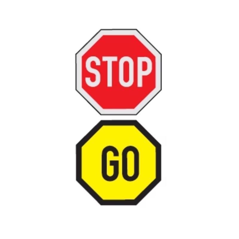 Stop-Go Road Sign (R1.5) - Road Signs